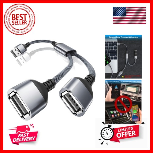 USB Splitter 1 in 2 Out 1FT,USB Y Cable,Double USB Adapter,USB Male to ...