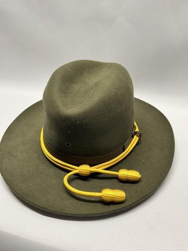STRATTON CAMPAIGN FELT HAT SELF FORMING GREEN 6 7/8 | eBay