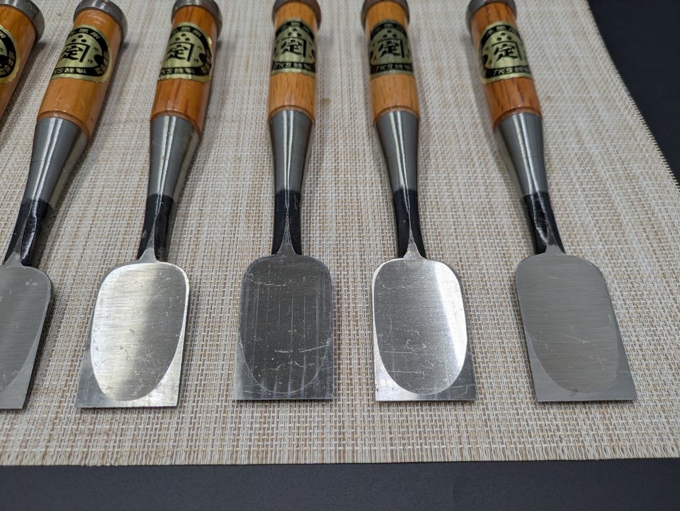 Japanese Chisel Nomi Carpenter Tool Set of 7 Hand Tool wood working ...