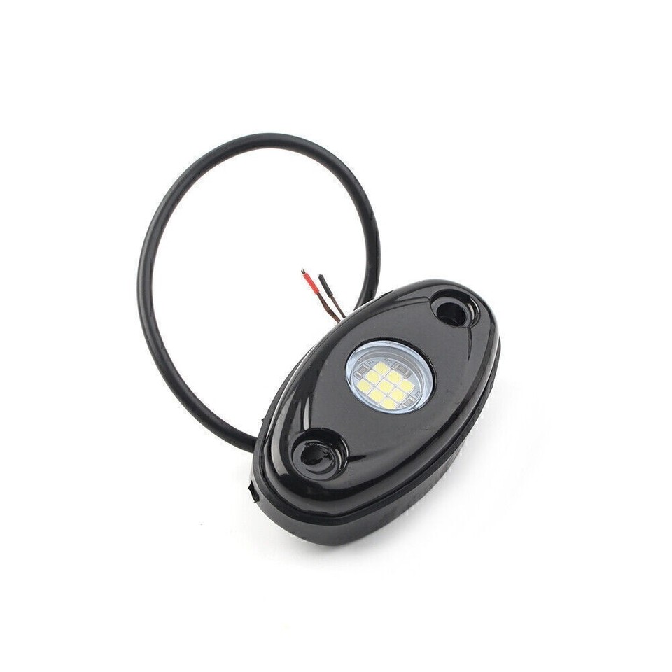 8PCS 9W LED Rock White Car Trail Fender Under Glow Lamp Boat Deck Rig ...