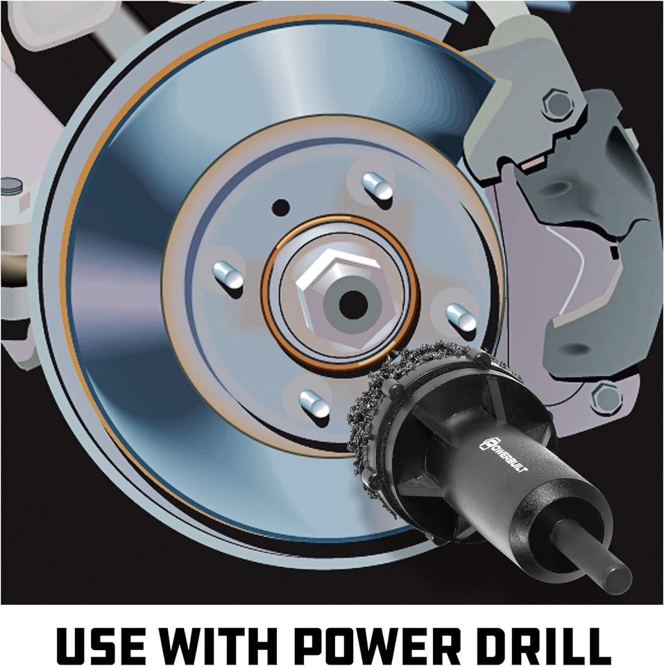 Powerbuilt Brake Rotor Resurfacing Kit, Cleaning, Polishing, Remove ...