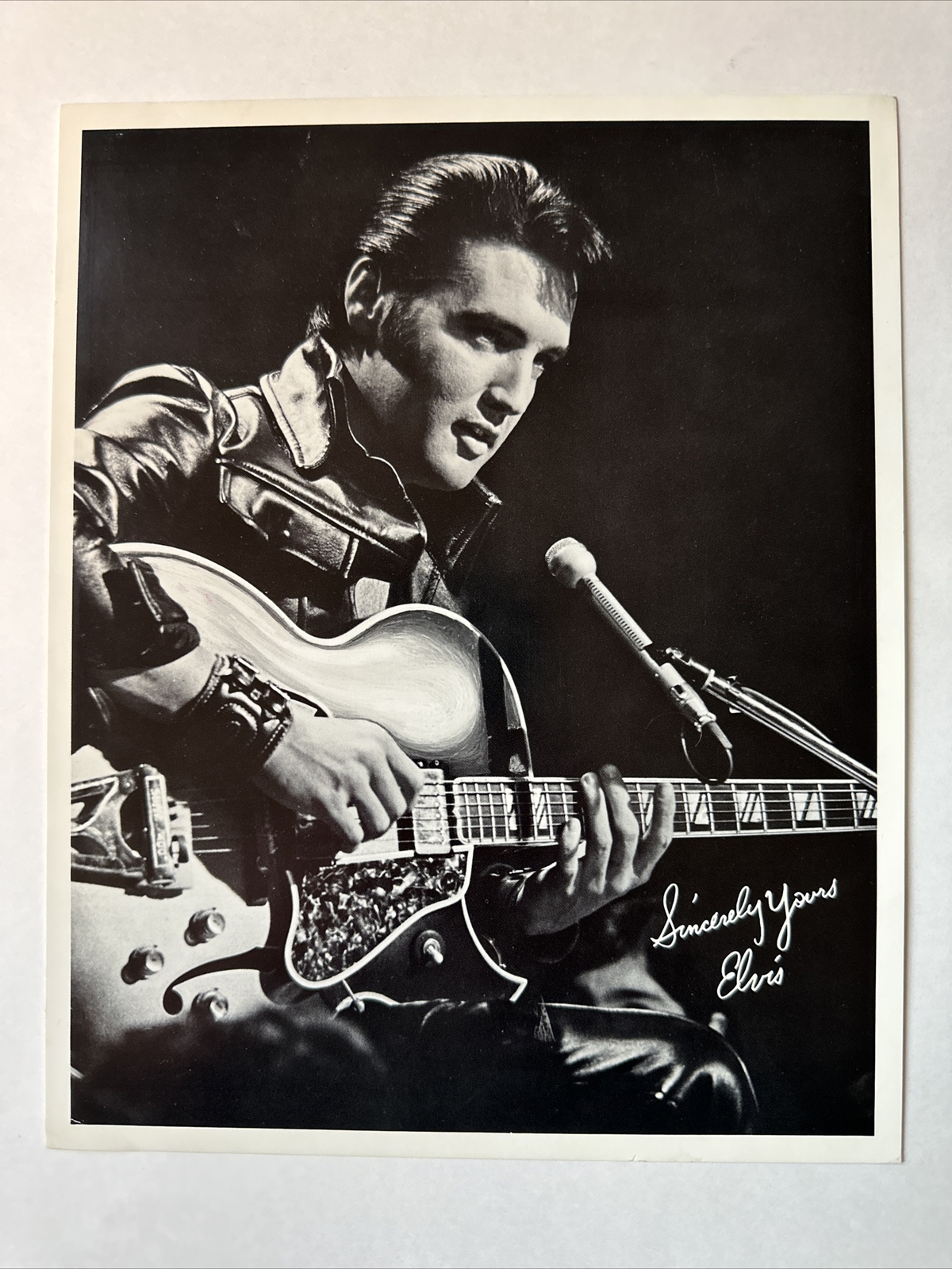 elvis presley promo photo from RCA reproduction of signature in print ...