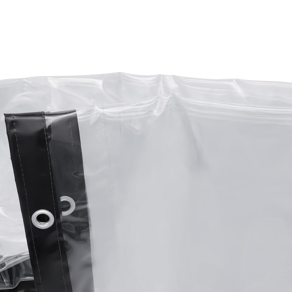 MULT-SIZE Waterproof Commercial Grade PVC Clear Awning Canopy Patio ...