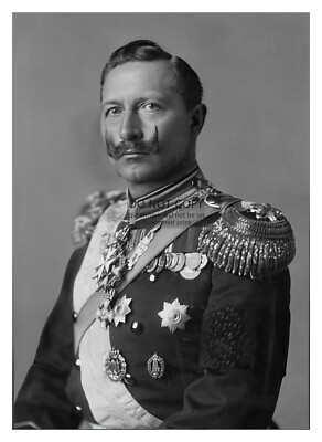 KAISER WILHELM II LAST EMPEROR OF GERMANY PRUSSIA WORLD WAR 1 WWI 5X7 ...