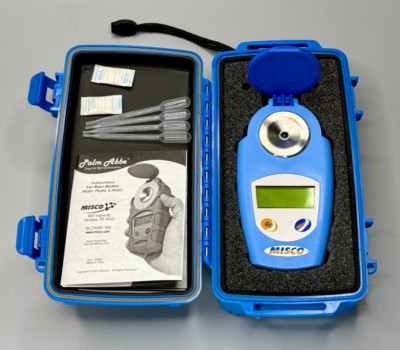 ⭕️ NEW MISCO PALM ABBE PA202 DIGITAL REFRACTOMETER IN OTTERBOX CASE USA ...
