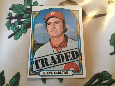 1972 Topps Traded Steve Carlton Baseball Card Phillies HOF High # 751 ...