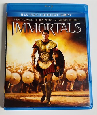 Immortals [Blu-ray]+Digital Copy DVDs Henry Cavill Mickey Rourke GREAT ...