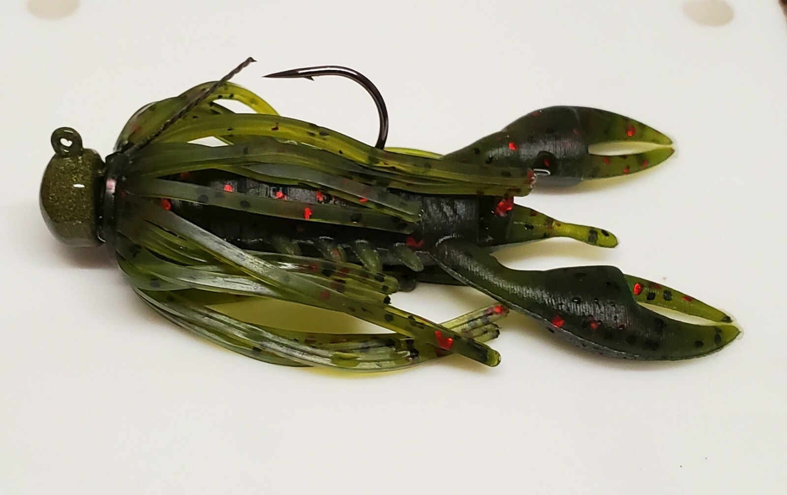2.5" Ned Rig Skirted Wooly Craw 5/32 Pick your color Busters Baits Hand ...
