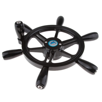 Universal 38cm 15 inch Metal Boat Marine Pontoon Boat Steering Wheel 6 ...