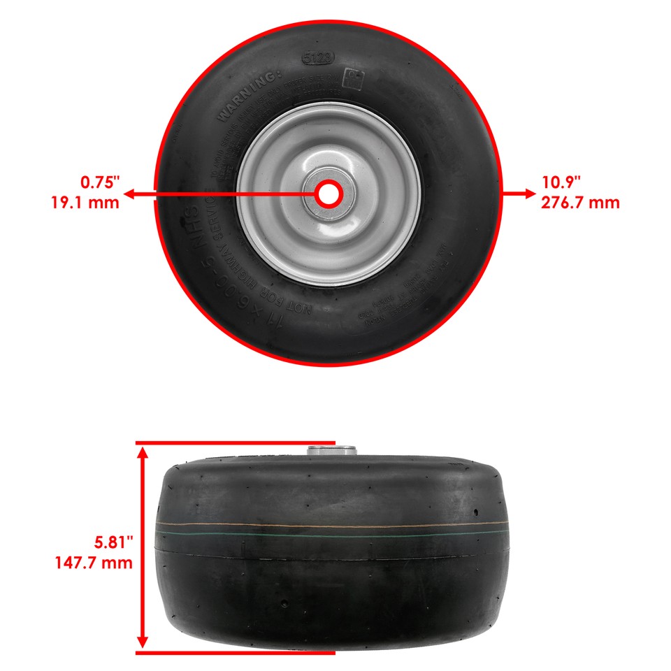 576588601 Mower Wheel For Husqvarna EZ 24 T / EZ 4824 / RZ 5424 / RZ ...