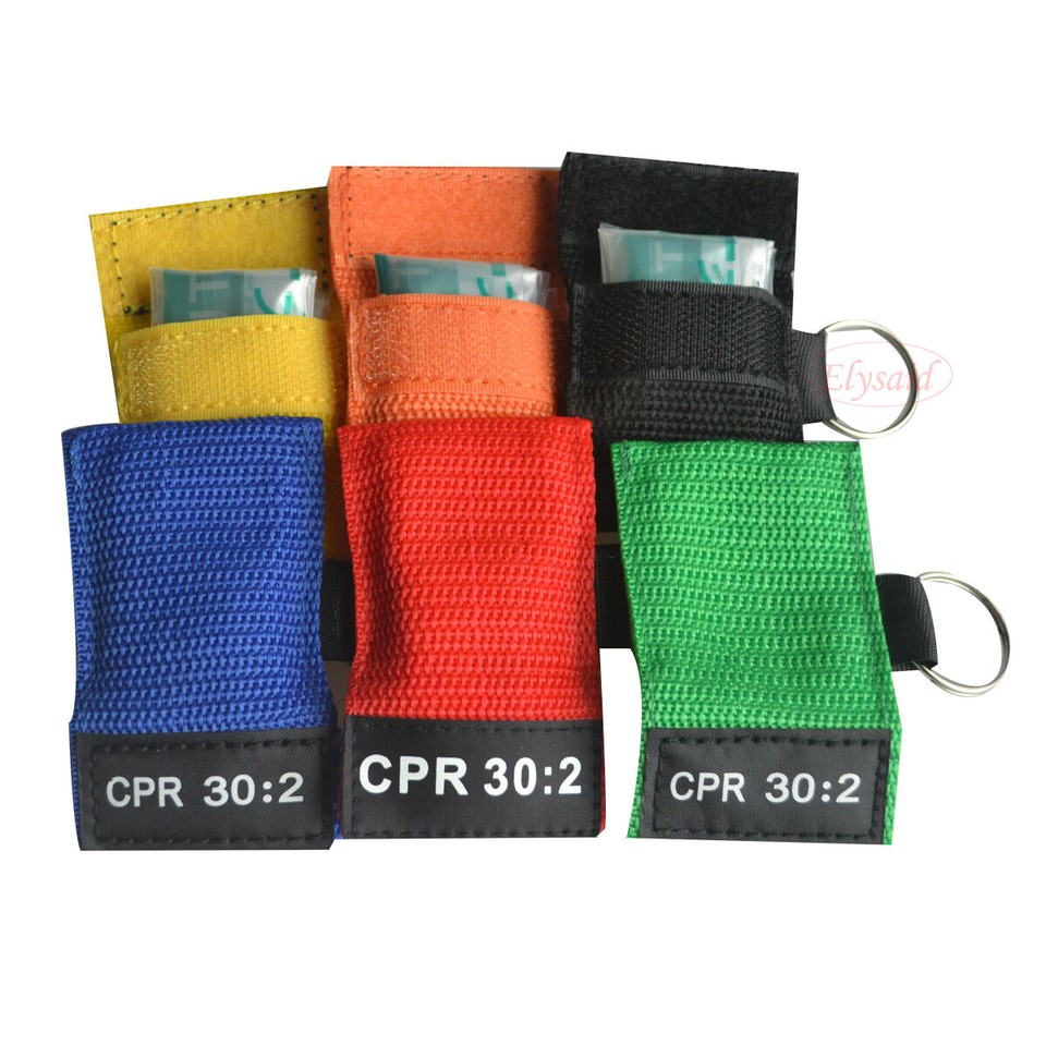 Wholesale First Aid Resuscitation 30:2 CPR Face Mask Key-ring Mouth to ...