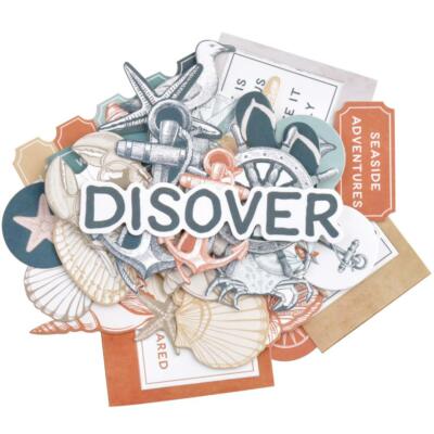 BEACH WATERS Collectables 40 Paper Die Cuts Paper Crafts KAISERCRAFT ...
