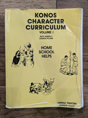 Konos Character Curriculum Volume 1 1989, Homeschool Helps Book | eBay