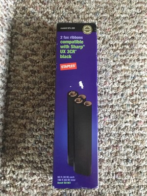 1 New STAPLES Model SFS-20R Fax Ribbon for SHARP UX-3CR Fax Machine | eBay