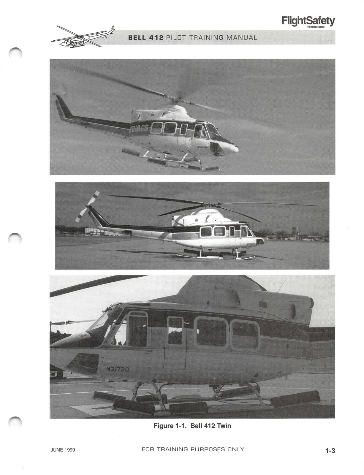 Bell 412 Helicopter Pilot Training Manual (Aircraft Systems) Flight ...