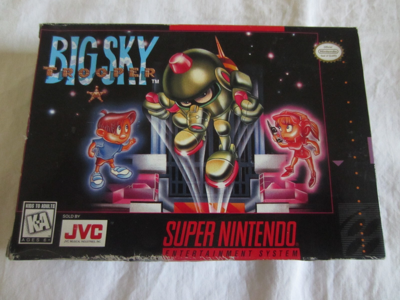 Big Sky Trooper (SNES) Super Nintendo Complete CIB Box + Poster 1995 ...