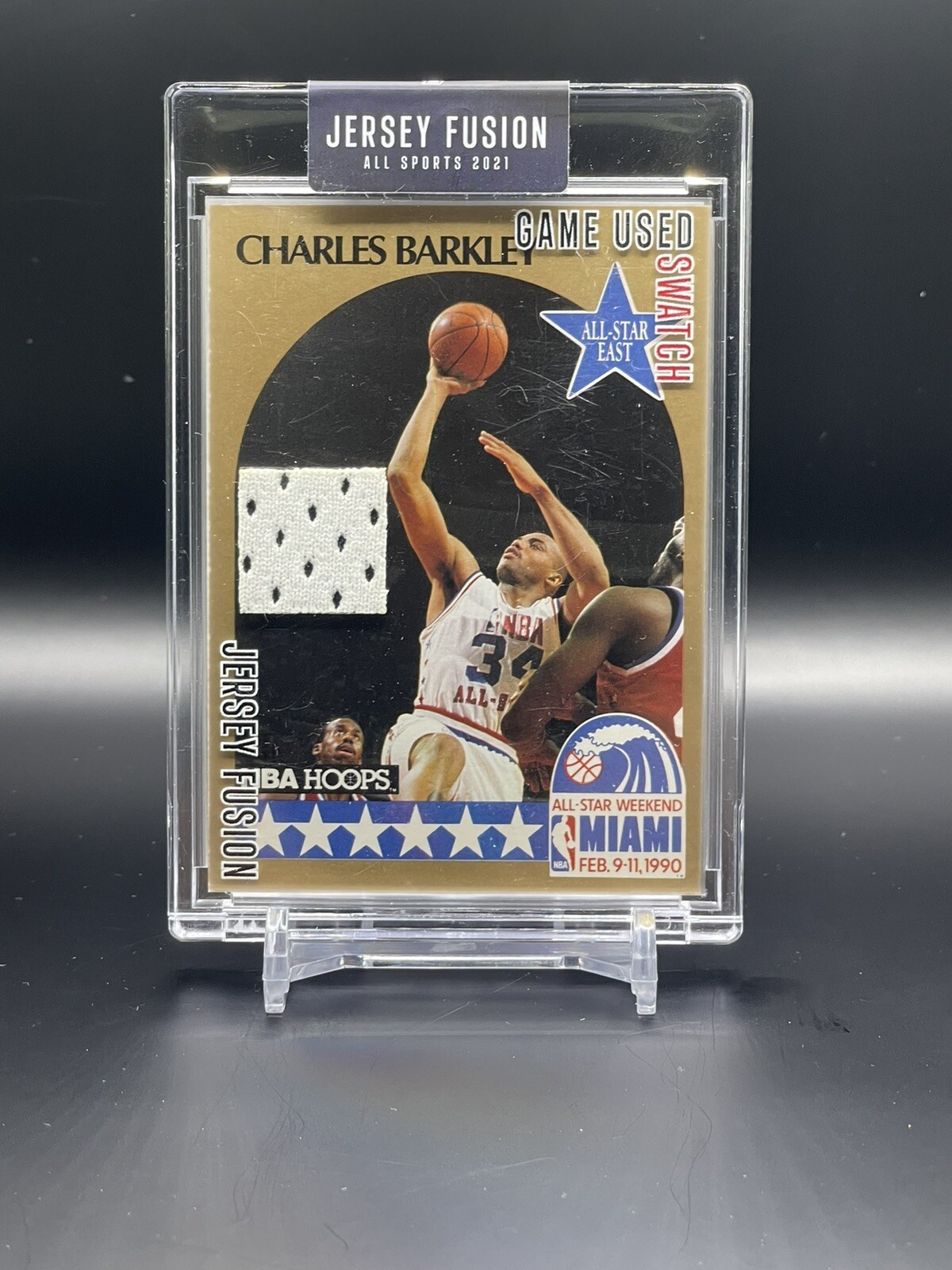 Jersey Fusion - NBA Hoops - Charles Barkley #1 w/Swatch - JF - CB88 | eBay
