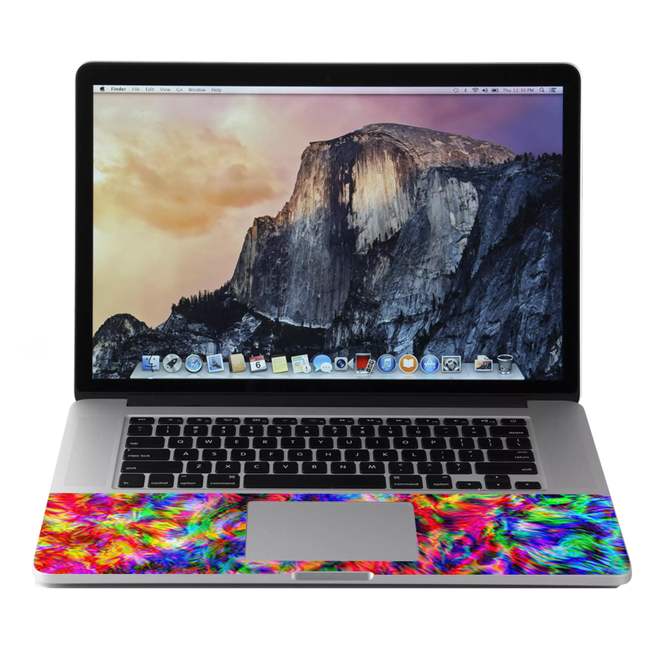 Skin Wrap for MacBook Pro 15 inch Retina tye dye fibers felt tie die ...