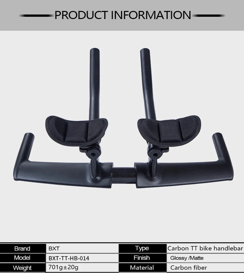 Carbon Fiber Aero TT Handlebar Integrated TT Bike Handlebar TT Bar with ...