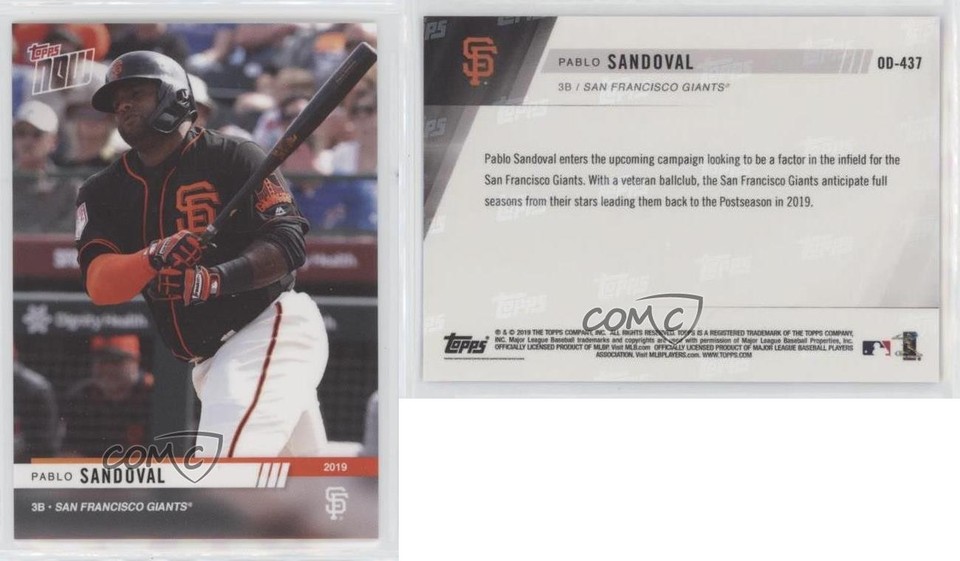 2019 Topps Now Opening Day /78 Pablo Sandoval #OD-437 0b0 | eBay