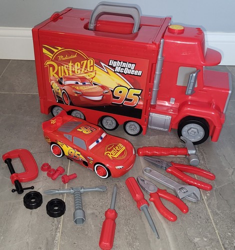 Disney Cars 3 Talking Mack 20" Mobile Tool Center Lightning McQueen Car ...