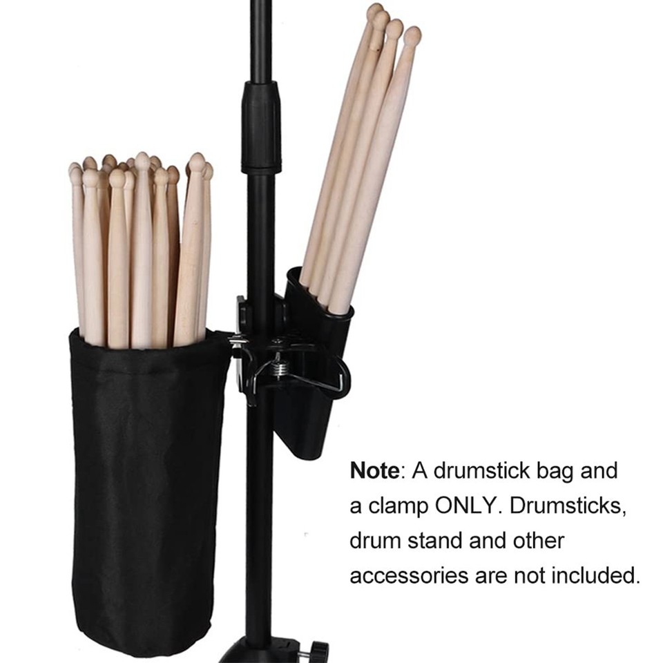 Drumstick Holder for Drum Set Clamp on Drum Stick Storage Bag ...