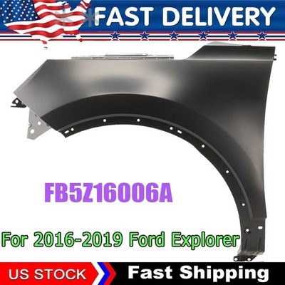 Fender FB5Z16006A For 2016-2019 Ford Explorer Front Driver Side Primed ...