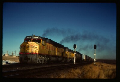 Railroad Slide - Union Pacific #6909 DD40 Locomotive 1977 Speer Wyoming ...