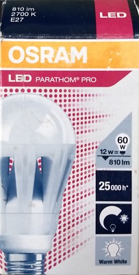 Osram 12W LED Pearl A80 Light Globe Bulb Lamp Warm White E27 Screw 810 ...
