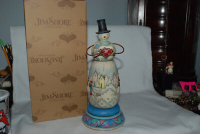 jim shore Winter Snowman Rotating Music Scene Memories To Warm Your ...
