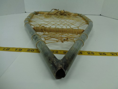 Homemade? Handmade? Metal Snowshoes Snow Shoes 25" long x 12-1/2" wide ...