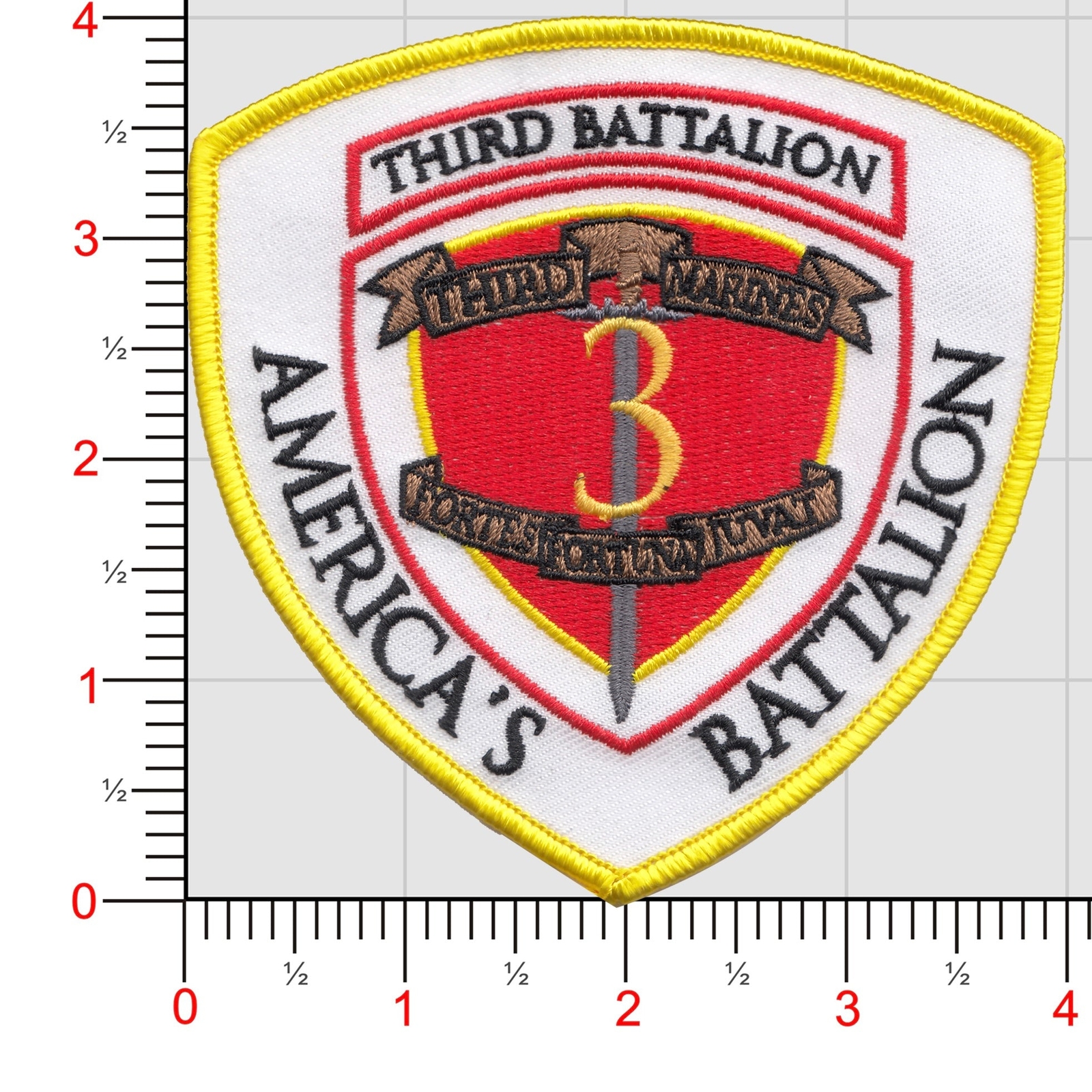 Officially Licensed USMC 3rd Bn 3rd Marines America's Battalion Patch ...