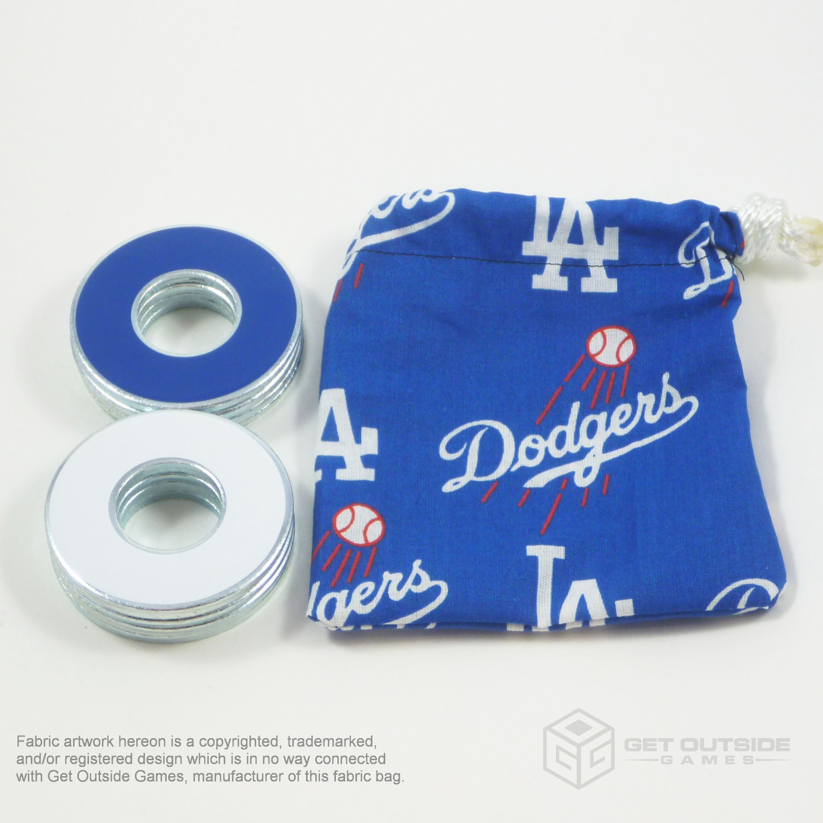 8 Vvashers邃 W La Dodgers Fabric Bag Washer Toss Washer Game