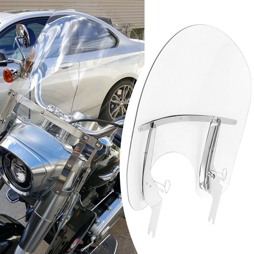 Motorcycle Detachable Windshield For Harley Touring Road King CVO FLHR ...