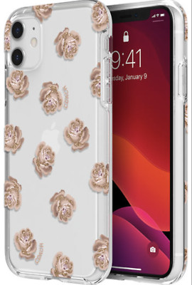 Coach Protective Case for iPhone 12 & 12 pro (Clear/Pink/Glitter) | eBay