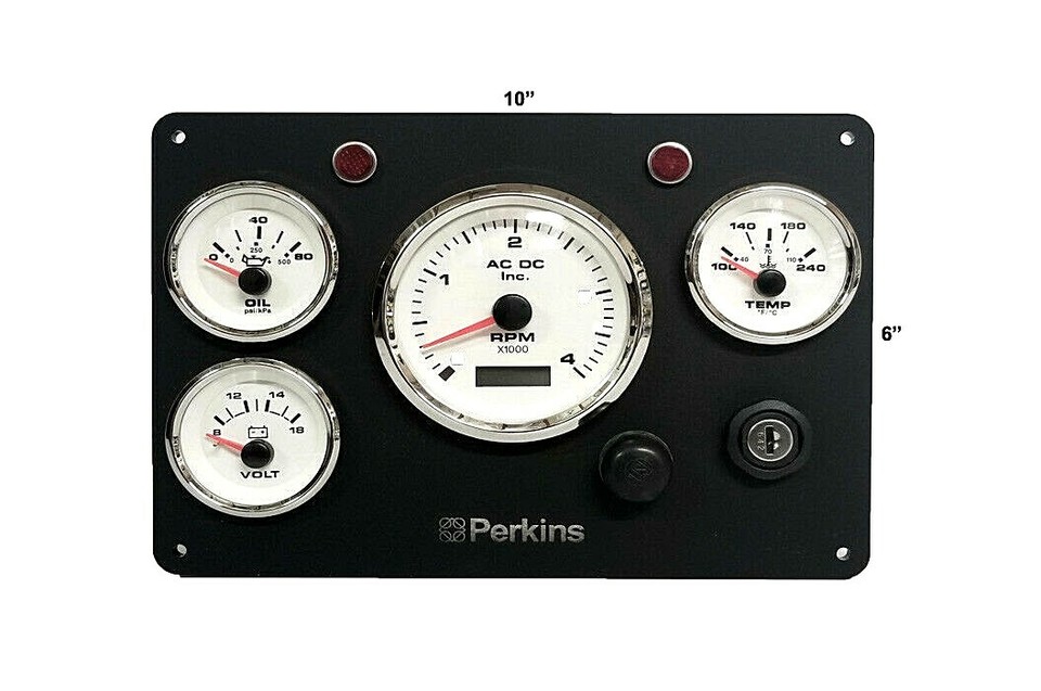 Perkins Engine Marine Instrument Panel Pre Wired USA Made Package | eBay