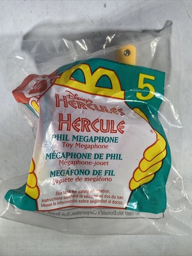 1997 McDonalds | Disney Hercules | #5 Phil Megaphone | Happy meal Toy ...