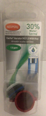 Neoperl 1.5 GPM Tom Thumb Cache Aerator & Key | Low Flow Perlator | eBay