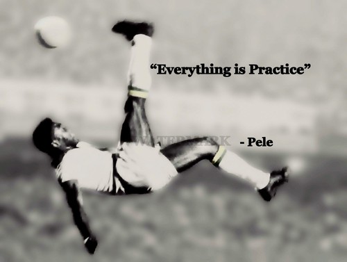 Pele Iconic Soccer Player EVERYTHING IS PRACTICE QUOTE PHOTO VARIOUS ...