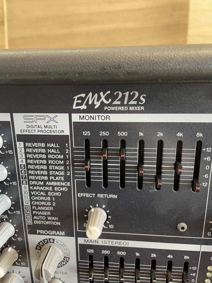 Yamaha EMX212S 12-Channel Stereo Powered Mixer Confirmed Operation Free ...