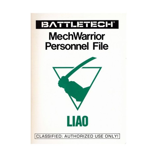 Shield Games Battletech MechWarrior Personnel File - Liao Bag VG+/EX | eBay
