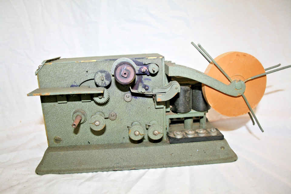 Vintage J H Bunnell morse code telegraph register ( printer) | eBay UK