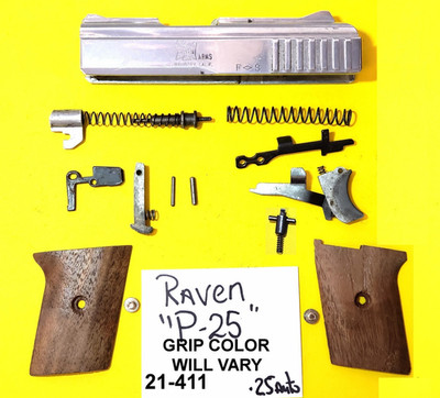 RAVEN P 25 SLIDE GRIPS SLIDING SAFETY GUN PARTS ITEM # 21-411 | eBay