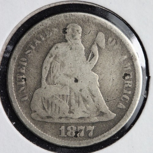1877-S Seated Liberty Silver Dime CHOICE FINE E177 WNK | eBay
