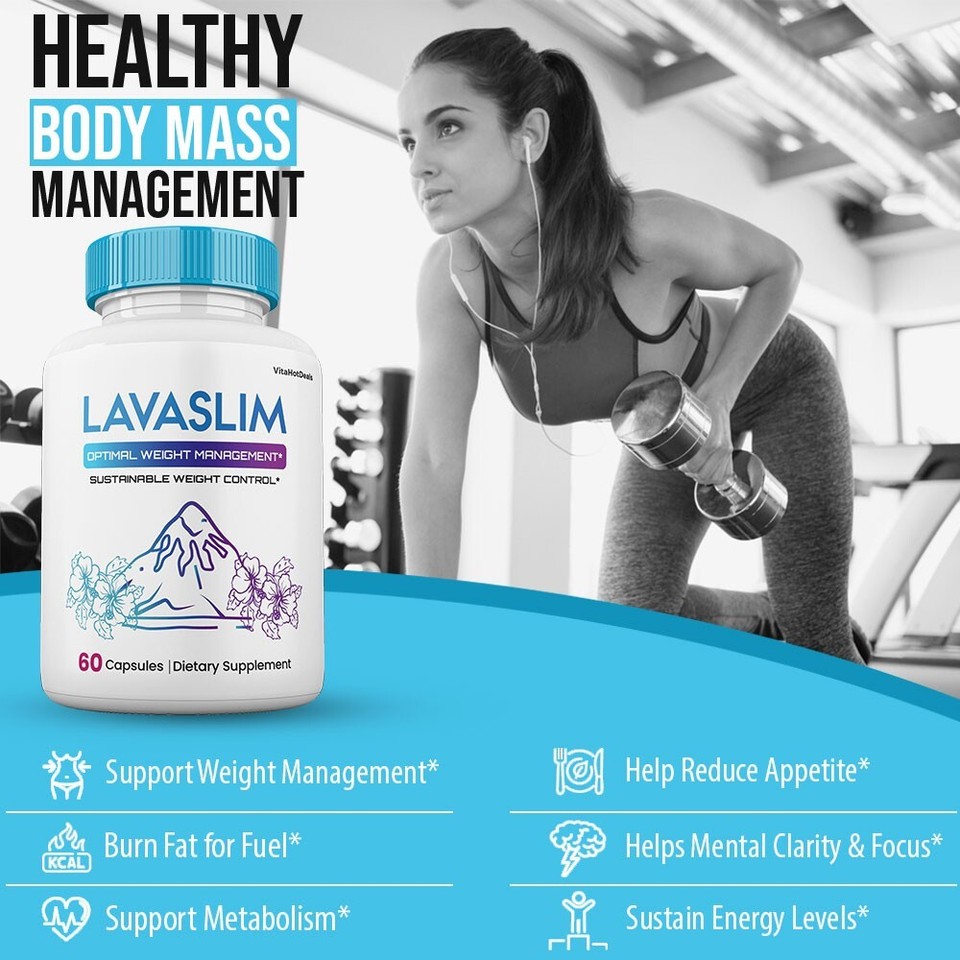 LavaSlim Capsules, Max Strength, Lava Slim Supplement for Men and Women ...