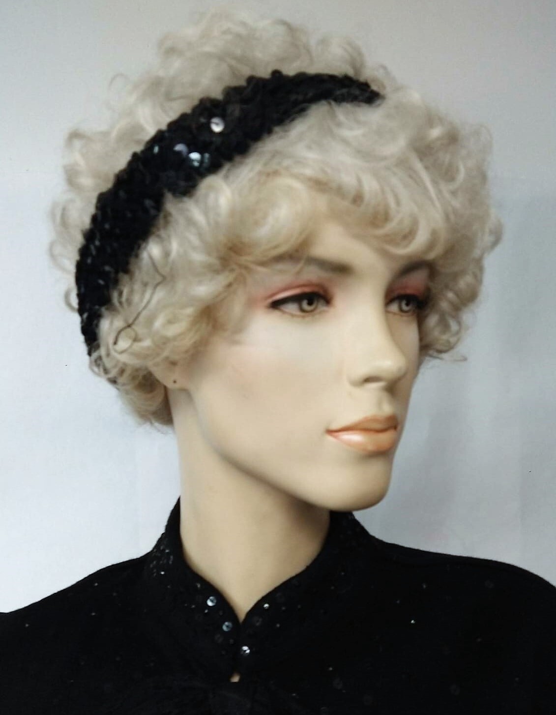 Eva Gabor 20's Flapper Wig Women Short Curly White Bl… - Gem