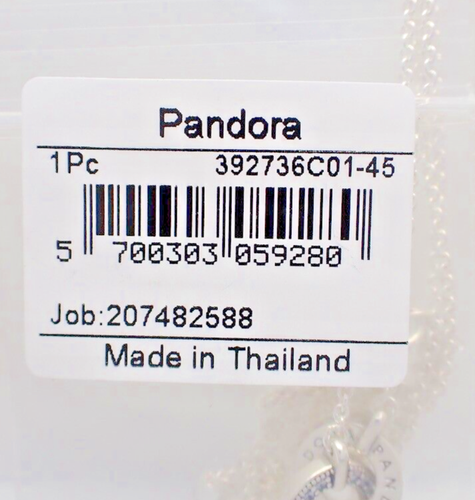 Authentic Pandora #392736C01-45cm PANDORA Signature Intertwined Pave ...