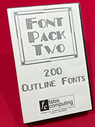 Font Pack Two by Fabis Computing 200 Fonts 2x 3.5" Discs for Acorn RISC OS | eBay