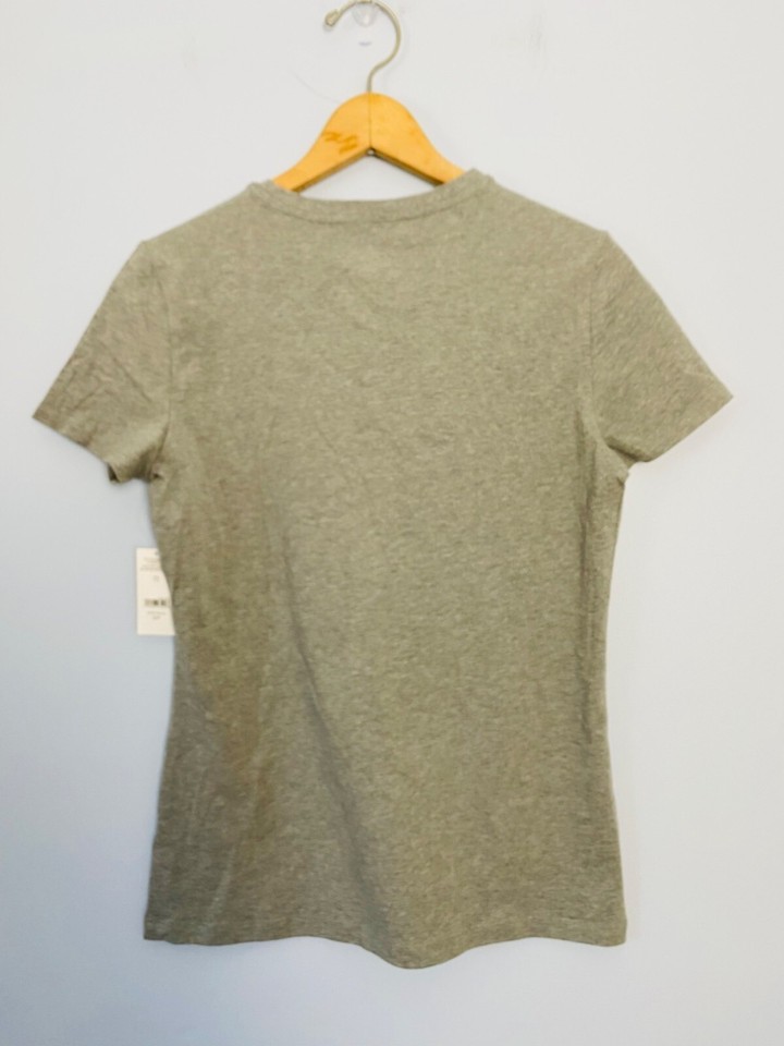 NWT Lord & Taylor Short Sleeve Heather Gray Crewneck T-shirt Size Small ...