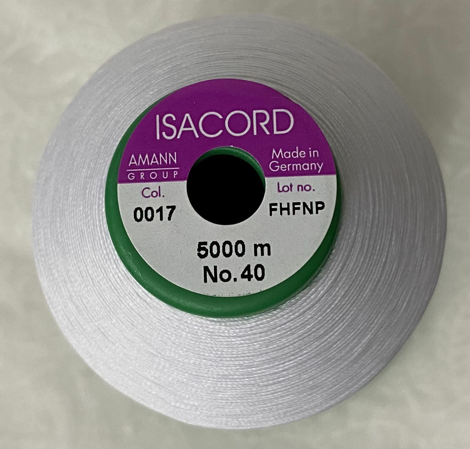 Amann ISACORD 40, Universal Machine Embroidery Thread, 5000m, Colour ...